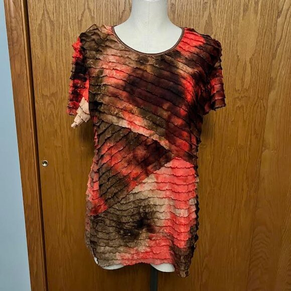 Notations | Tops | Notations Short Sleeve Blouse Womens Size Xl | Poshmark